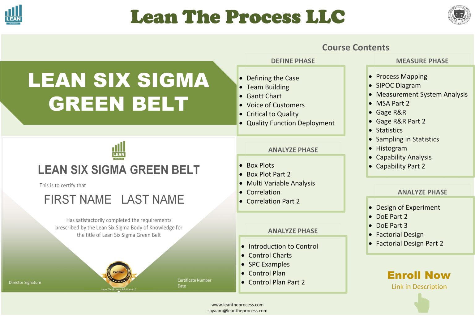 Master Lean Six Sigma Green Belt Online Certification: Your Path to ...