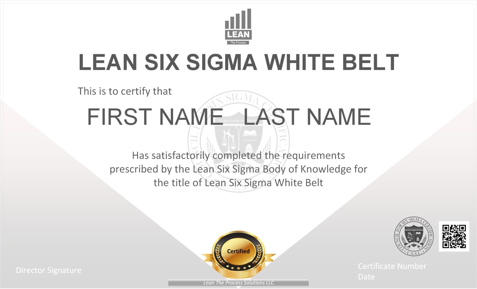 Lean Six Sigma White Belt