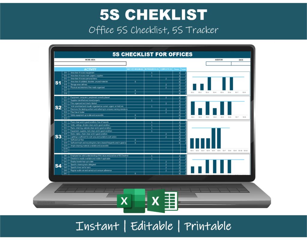 5S Checklist for Offices | Office Audit & Workplace Organization Tool